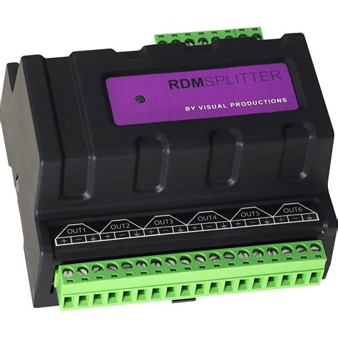 Visual Productions DIN Rail DMX RDM RdmSplitter RDM SPLITTER T