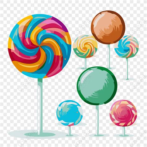 롤리팝 캔디 벡터 클립 아트 만화 상표 Png 일러스트 무료 다운로드 Lovepik