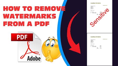 How To Remove A Watermark From A Pdf With One Secret Click Adobe Acrobat Youtube