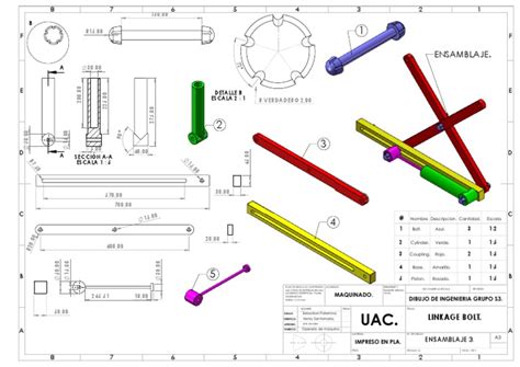Plano De Ensamblaje 3 Pdf Dibujo Técnico Dibujo