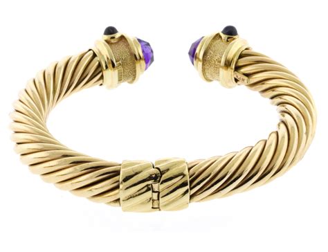 David Yurman Renaissance Cable Bracelet In 14 Karat Yellow Gold With