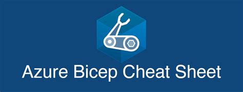 Azure Bicep Cheat Sheet Azure Cloud John Lokerse
