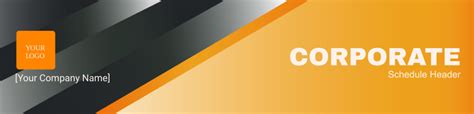 Corporate Schedule Header Template Edit Online And Download Example