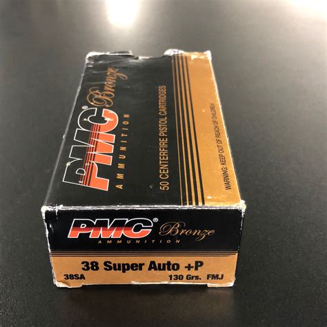 Pmc 38 Super Auto P 130gr Fmj · Blue Collar Reloading
