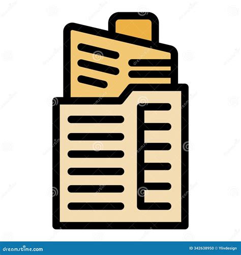 Folder Storing Building Representing Modern Data Storage Stock Illustration Illustration Of