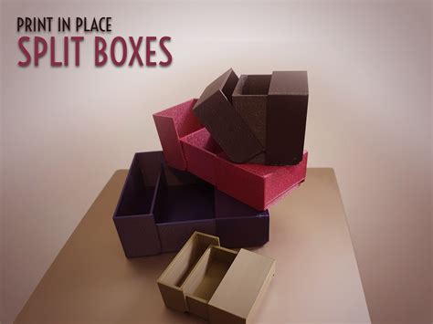 Print In Place Split Boxes By Jaatinen Download Free STL Model Printables Com