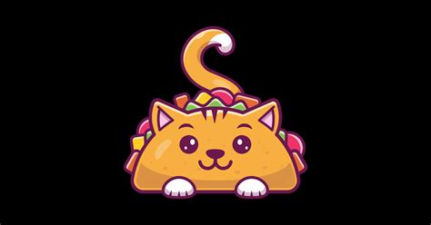 Cute Cat Taco Cartoon Taco T Shirt Teepublic