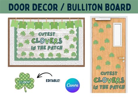 Cutest Clovers In The Patch Bulletin Board St Patricks Day March
