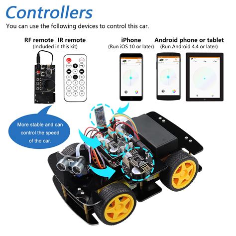 Freenove 4wd Car Kit Compatible With Arduino Ide