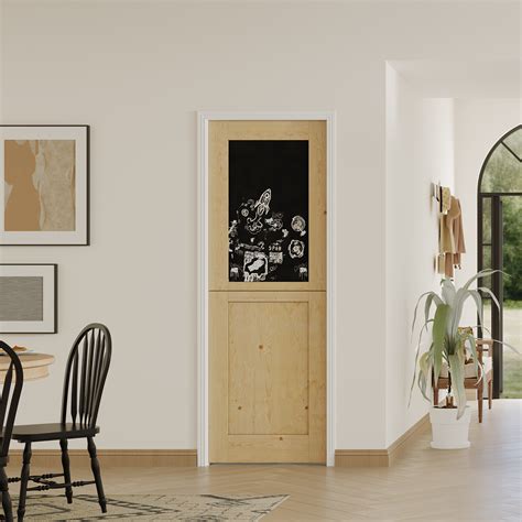 Doooli Interior Dutch Door With Chalkboard Panel Half And Full Opening