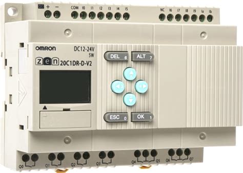 Zen 20c1dr D V2 Omron Omron Zen Series Logic Module 12 → 24 V Dc Supply Relay Output 12