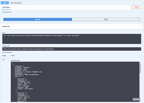 Github Zhonglinchen Msa Phase Backenddev Webapi Studentsims This Is The Backend Of Mas