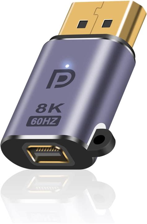 Poyiccot Displayport To Mini Displayport Adapter K Displayport Male To Mini Displayport Female
