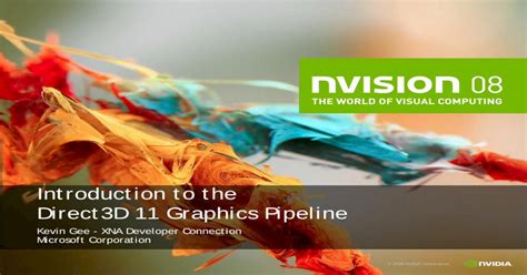Pdf Introduction To The Direct3d 11 Graphics Pipeline Nvidia · Introduction To The Direct3d