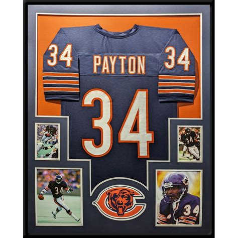 Walter Payton Custom Framed Jersey Display Pristine Auction