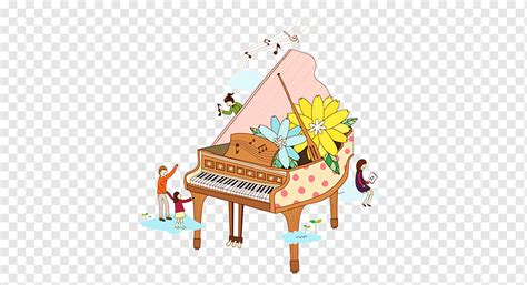 피아노 피아니스트 음악 일러스트 만화 창작 피아노 만화 캐릭터 가구 피아노 Png Pngwing