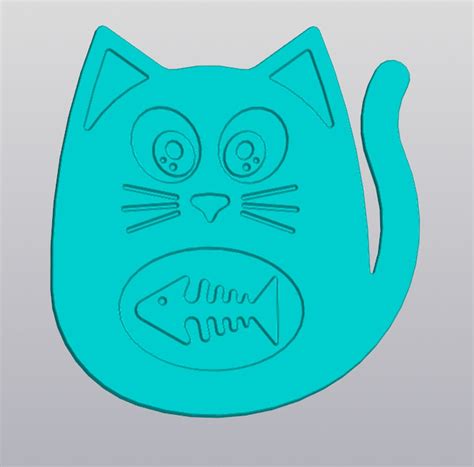 3d Cup Coaster Cat Model Turbosquid 2014368