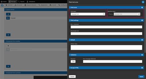 create a component acquia cohesion docs