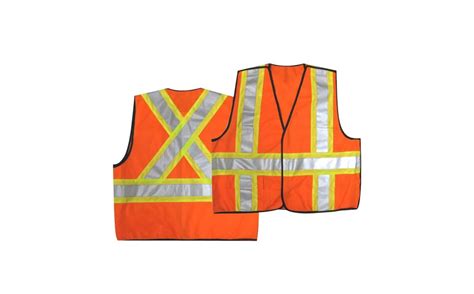 Safety Vest Tear Away Csa Class 2 Level 2 Orange Wreflective
