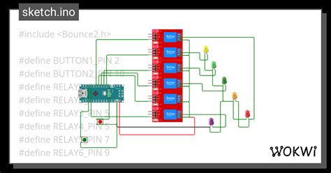 Relay Switch Wokwi Esp32 Stm32 Arduino Simulator