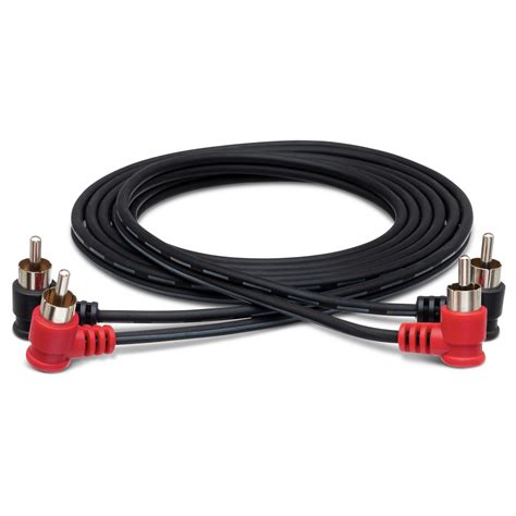 Hosa Cra 201rr Dual Rca To Rca Right Angle Cable 1m