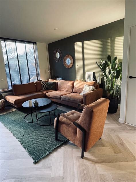 Gezellige Industriële Woonkamer Home Design Living Room Brown Living Room Living Room