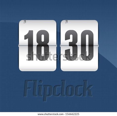 Realistic Flip Clock Vector Illustration Eps Stock Vector Royalty Free Shutterstock