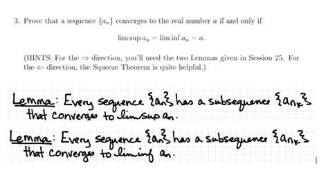 answered 3 prove that a sequence {a } converges… bartleby