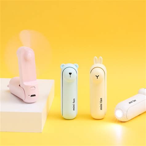 미니 휴대용 USB 선풍기 휴대용 전기 선풍기 충전식 무소음 포켓 쿨링 핸드 이벤트 조명 포함 AliExpress