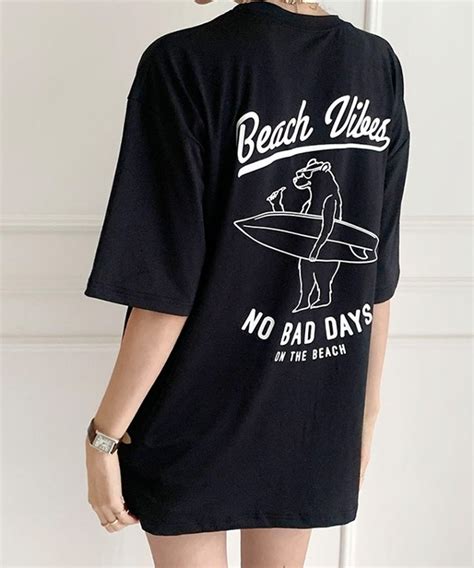 55 99 곰돌이 레쉬가드 프린팅 레터링 나염 오버핏 비치웨어 반팔 래쉬가드 수영복 자외선차단 에이블리