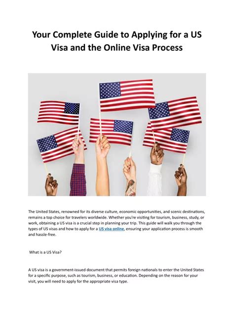 Ppt Your Complete Guide To Applying For A Us Visa And The Online Visa