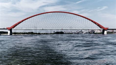 Red Bridge Stock Image Colourbox