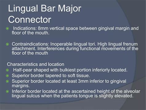 Mandibular Major Connectors Pptx