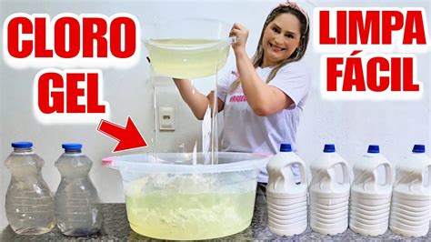 Cloro Gel Caseiro Perfumado Com 1l De Óleo Youtube