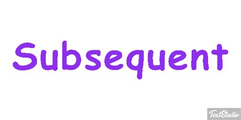 Subsequent Word Animated  Logo Designs