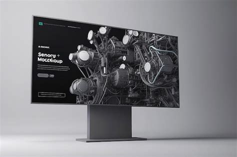 Premium Photo Billboard Mockup On Grey Plain Background With