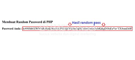 Cara Membuat Random Password Di Php Kursus Web Design Private Online