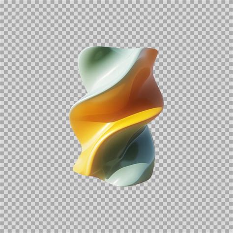Premium Psd 3d Isolated Render Abstract Shapes