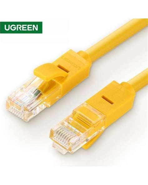 Jual Patch Cord LAN UGreen Kabel Cat 5e Utp UGreen Ethernet 10 Meter YELLOW 30642 Di Seller