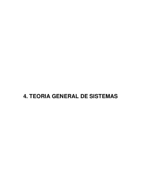 Doc Teoria General De Sistemas