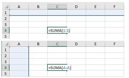 Suma De Columnas O Filas Enteras En Excel Automate Excel
