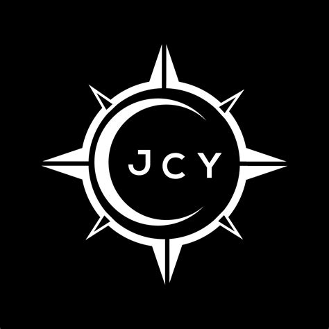 Jcy Resumen Tecnología Circulo Ajuste Logo Diseño En Negro Antecedentes Jcy Creativo Iniciales