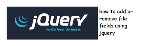 How To Add Or Remove File Fields Using Jquery Anil Labs A Tech Blog
