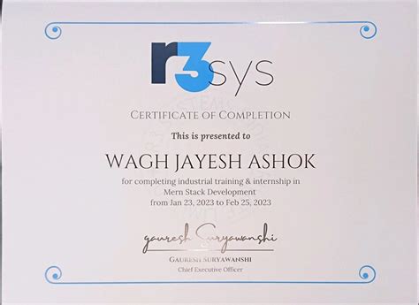 jayesh wagh on linkedin mernstack fullstack internshipcompletion gratitude