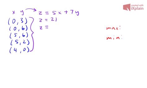 Solvedin Problems 38 Find The Maximum And Minimum Value Of The Given Objective Function Of A