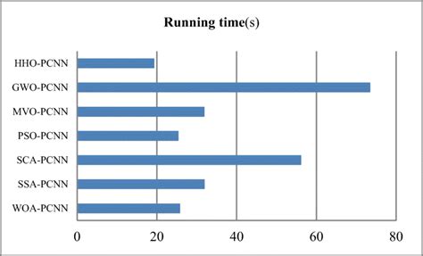 time efficiency comparison of the algorithms based on image entropy as