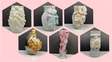 Как можно украсить стеклянные вазы своими руками МК Youtube