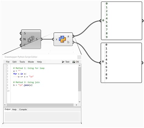 ghpython merge multi linetext into one column grasshopper developer