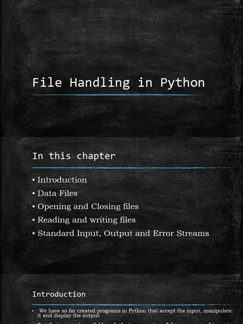 Reference For Filehandlinginpython Pdf