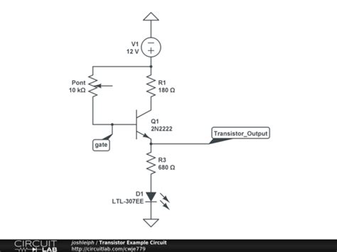 Transistor Example Circuit Circuitlab